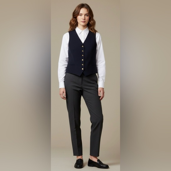 Ralph Lauren | Jackets & Coats | Ralph Lauren Navy Blue Wool Gold ...